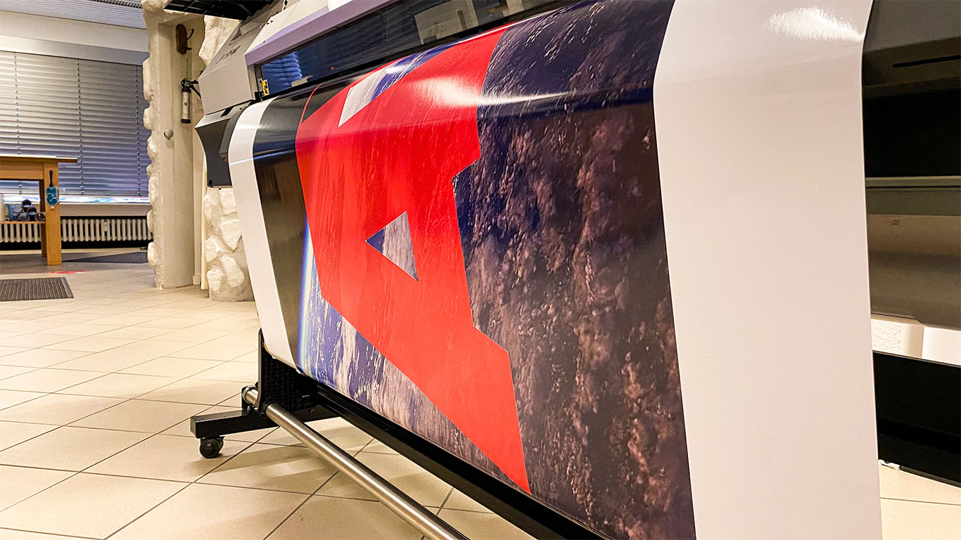 Vierfarbdigitaldruck auf Folien: AVS-Werbetechnik